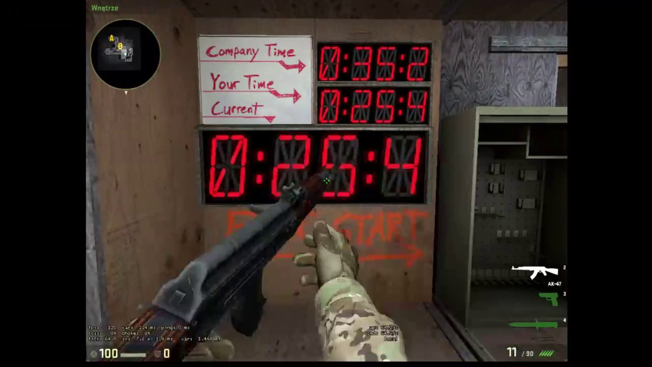 CS:GO Gun Range 64tick [25.4 sec] - YouTube