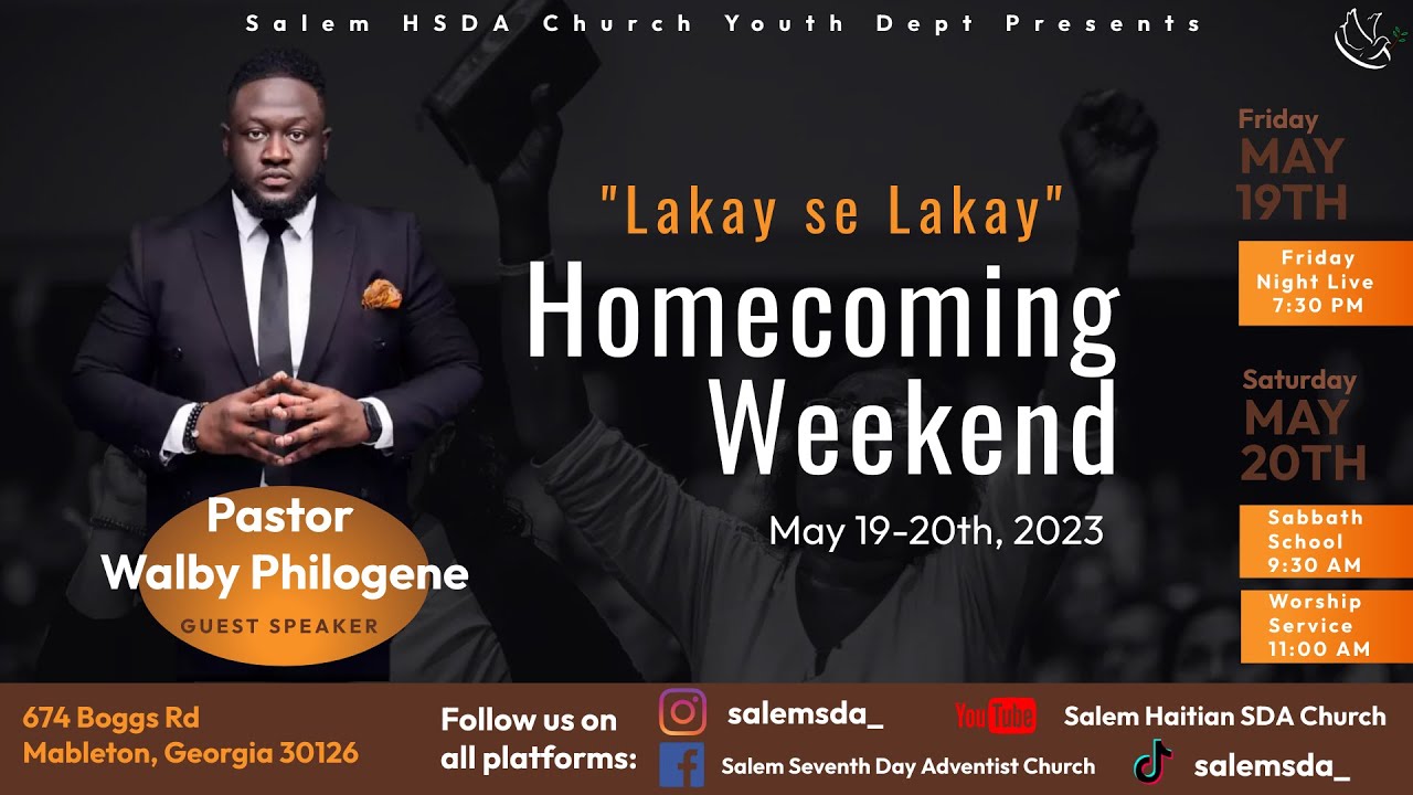 Salem Homecoming - Friday Night Worship Ft. Walby Philogene - YouTube