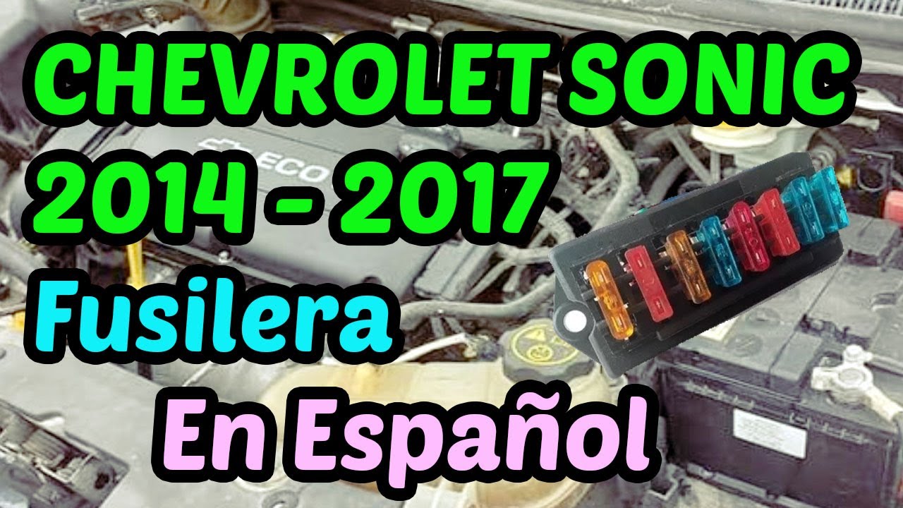 DIAGRAMA de FUSIBLES Chevrolet Sonic 2014 - 2017 [ En Español ] - YouTube