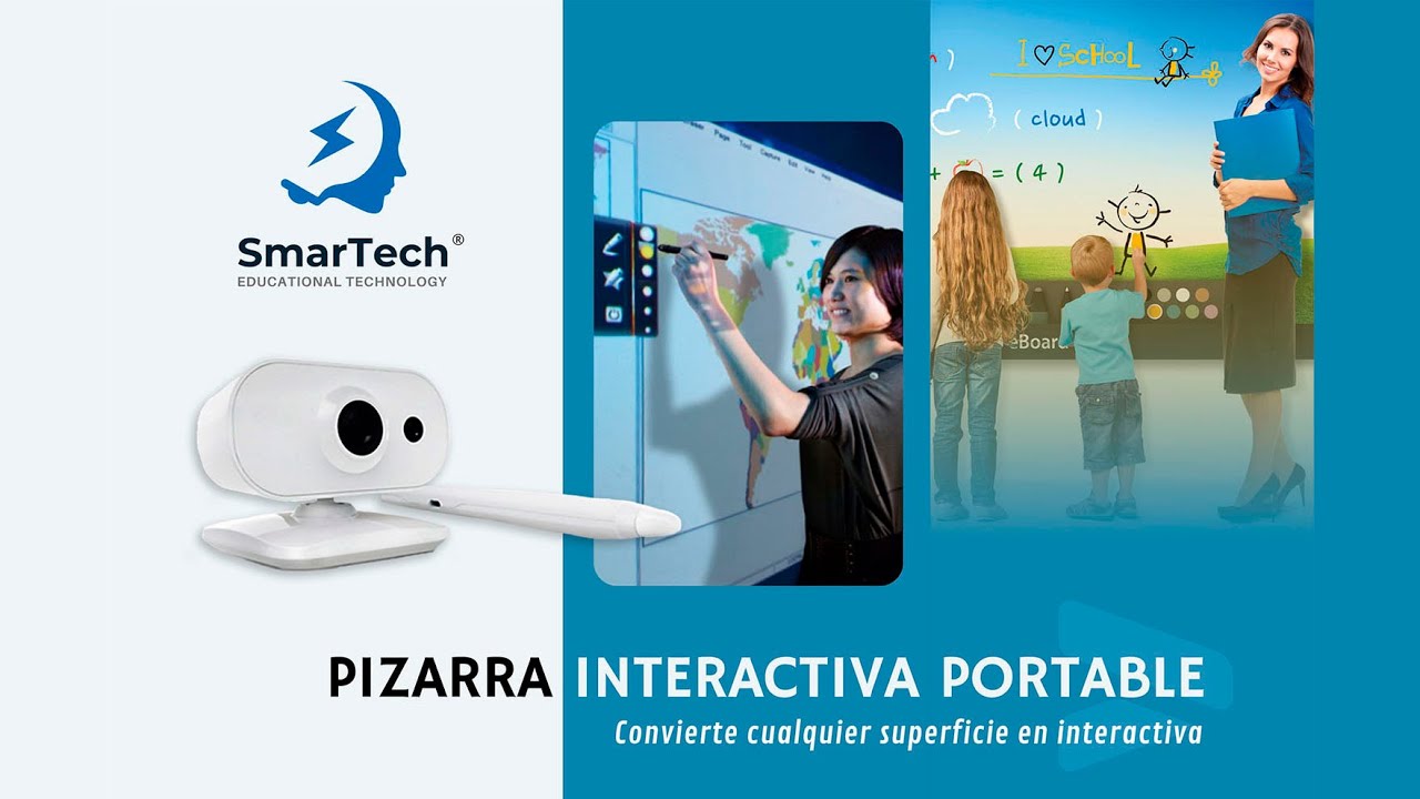 Pizarra Digital Interactiva Portátil Smartech, de bajo costo - YouTube