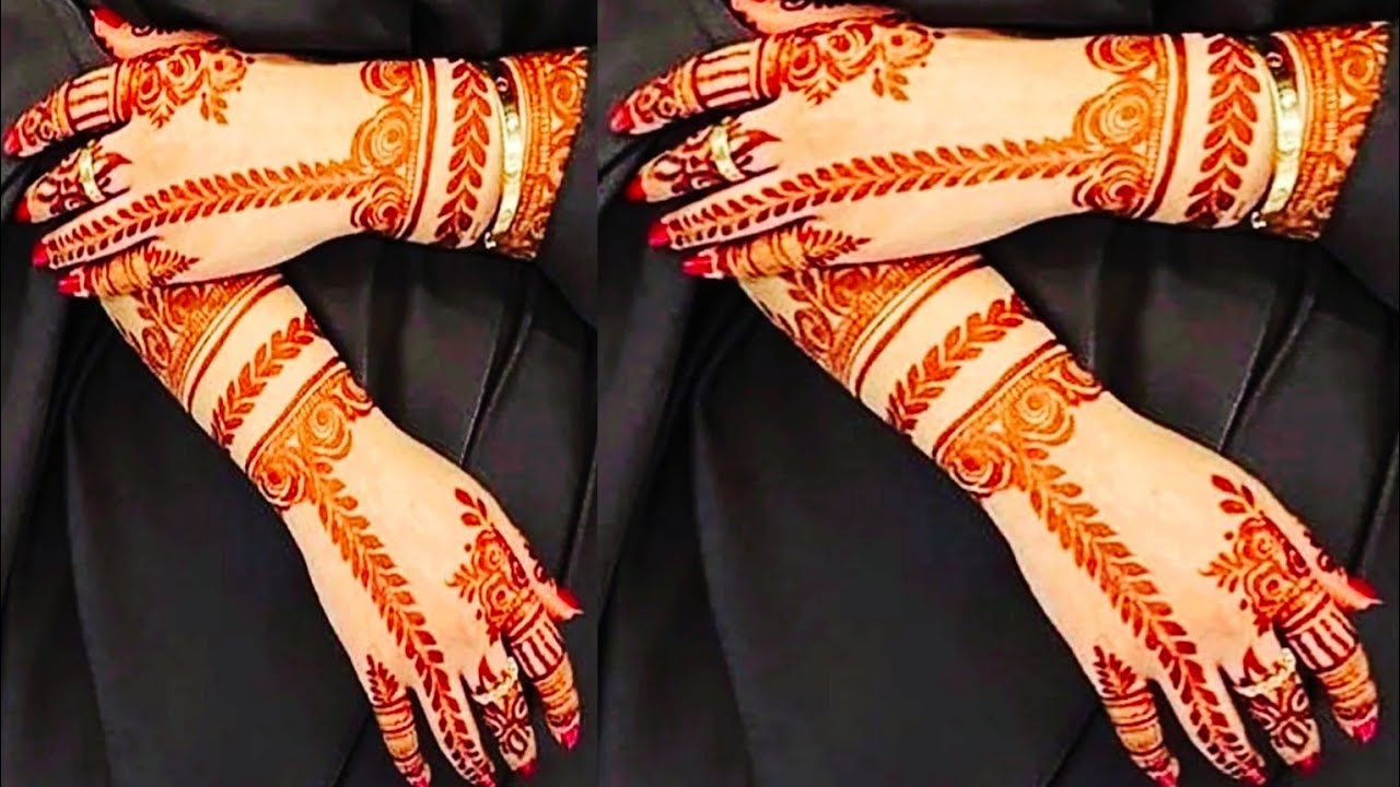 New Dubai Style Mehndi Design|Most Stylish Back Hand Mehndi Design|# ...
