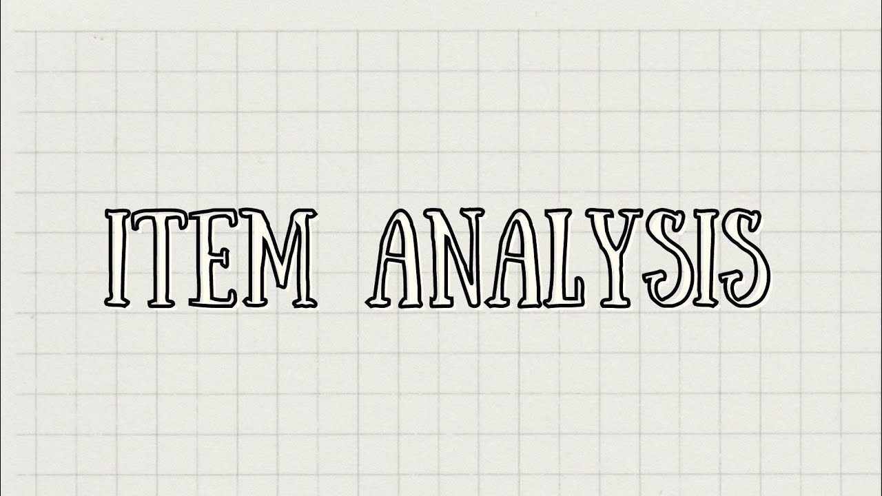 ITEM ANALYSIS Assessment Of Learning 1 YouTube item-analysis-assessment-of-learning-1-youtube