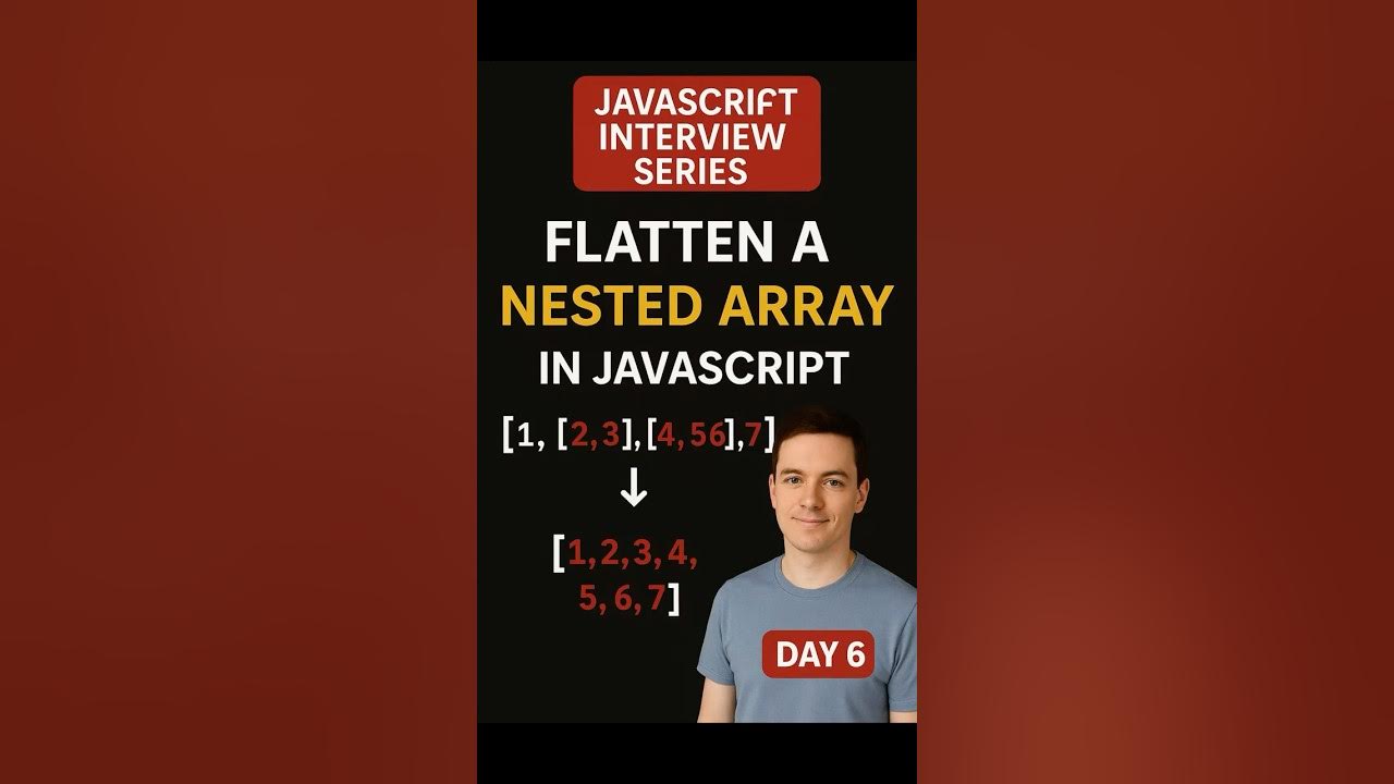 Flatten Nested Arrays in JavaScript FAST! 🚀 | Interview Prep Day 6 - YouTube
