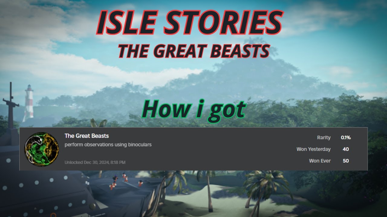 Roblox isle | The great Beasts badge - YouTube