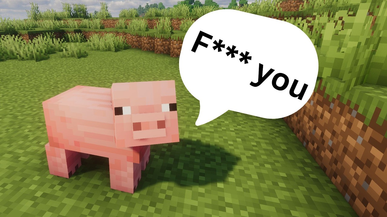 Minecraft But Mobs Talk - YouTube
