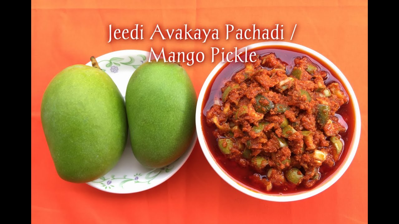 Jeedi Avakaya pachadi Recipe / Tender Mango pickle Recipe / Mango ...