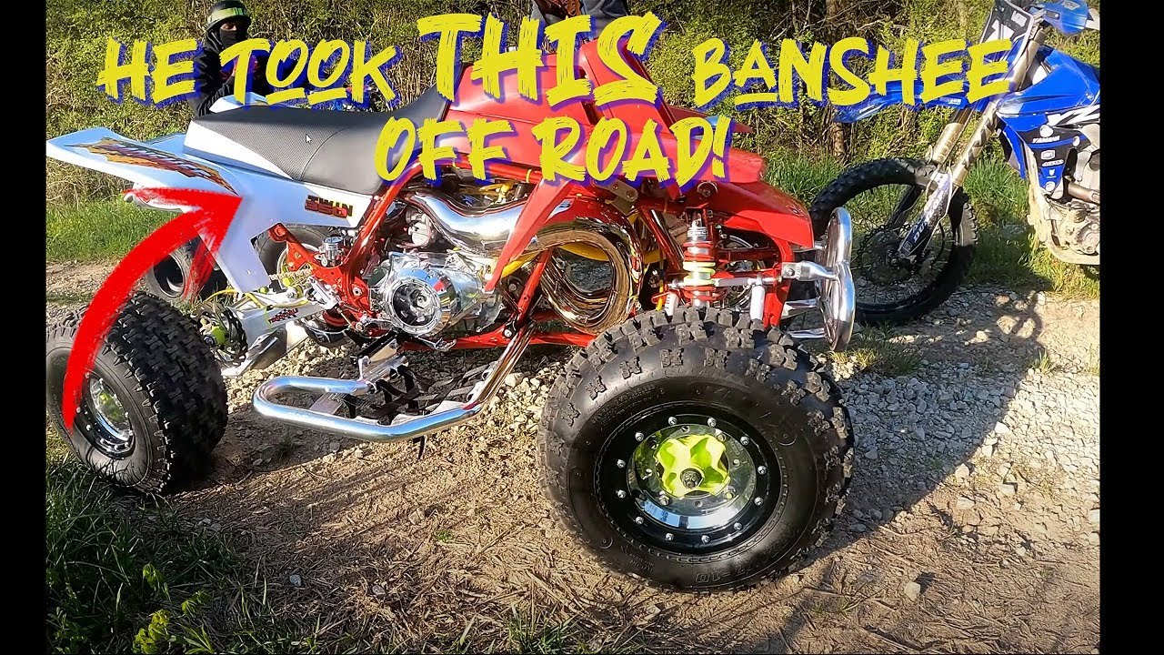 STREET AND TRAIL RIDING WITH @delphineson543 | CUSTOM BANSHEE 350 - YouTube