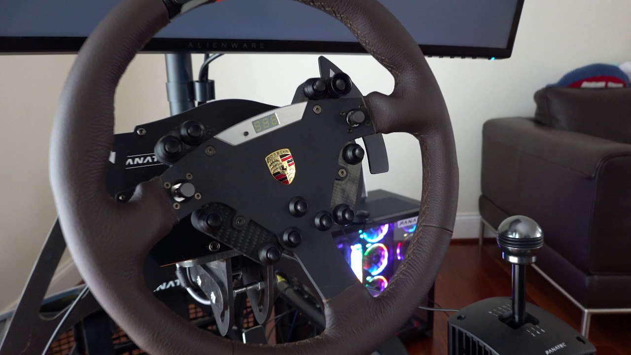 Custom sim racing rig - YouTube