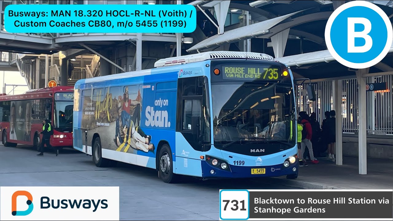 Busways: MAN 18.320 HOCL-R-NL (Voith) / Custom Coaches CB80, m/o 5455 ...