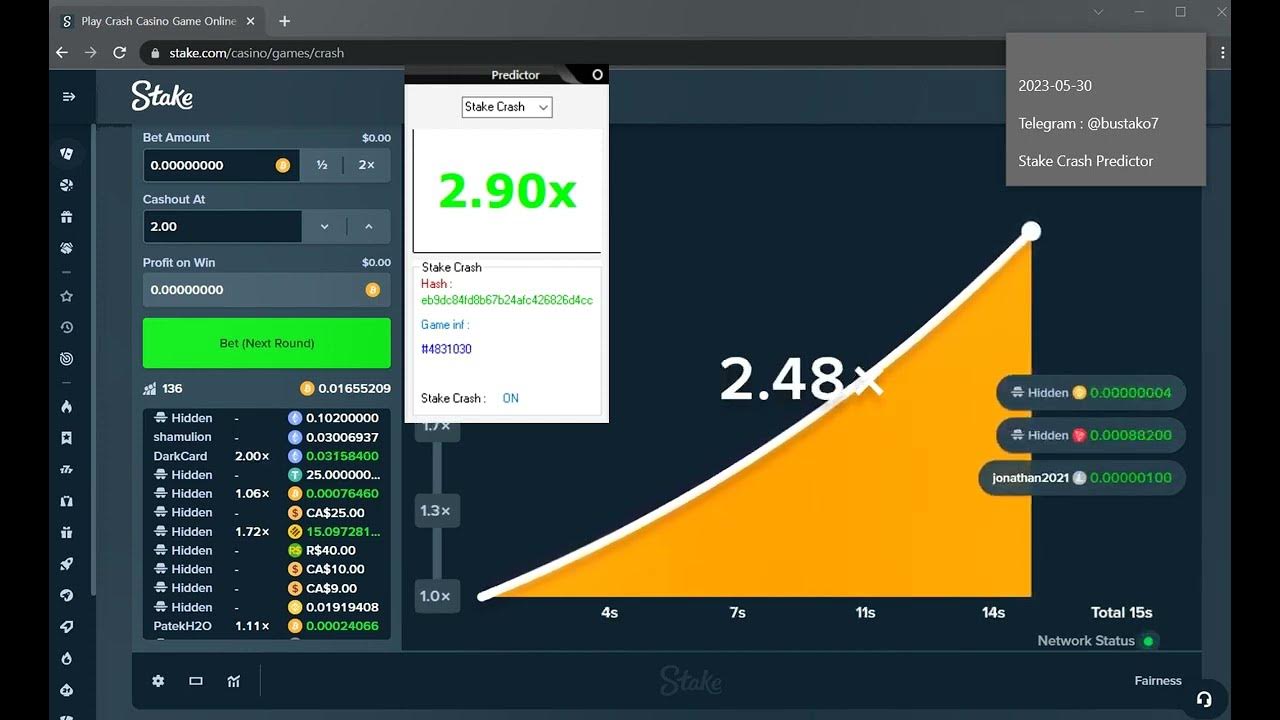 Stake Crash Predictor Bot 2023 - [Stake] Crash Strategy - YouTube