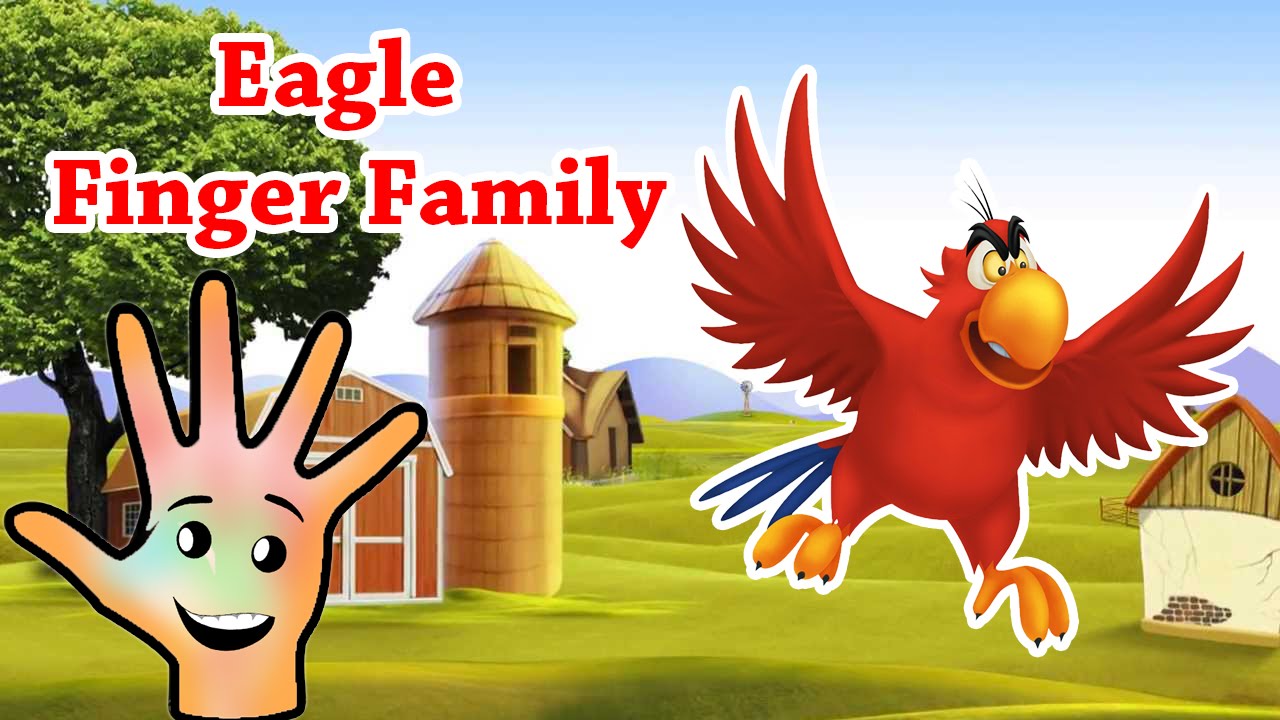Eagle Cartoon Nursery Finger Family Rhymes For Children | Birds Finger ...