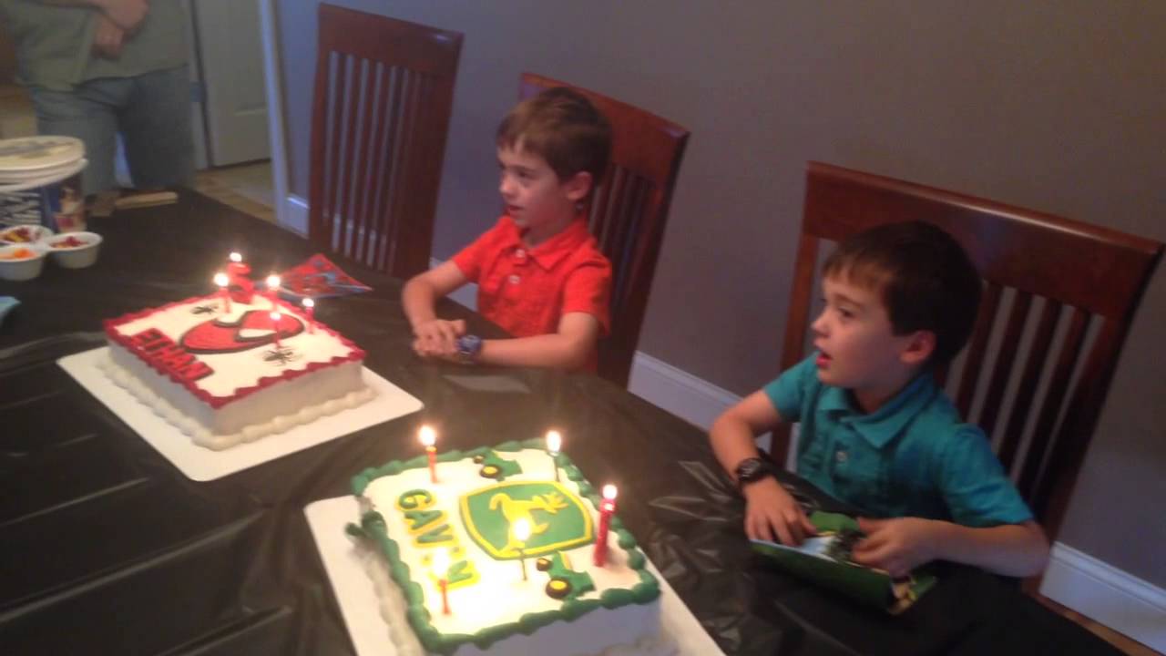 Ethan & Gavin 5th Birthday Party - YouTube