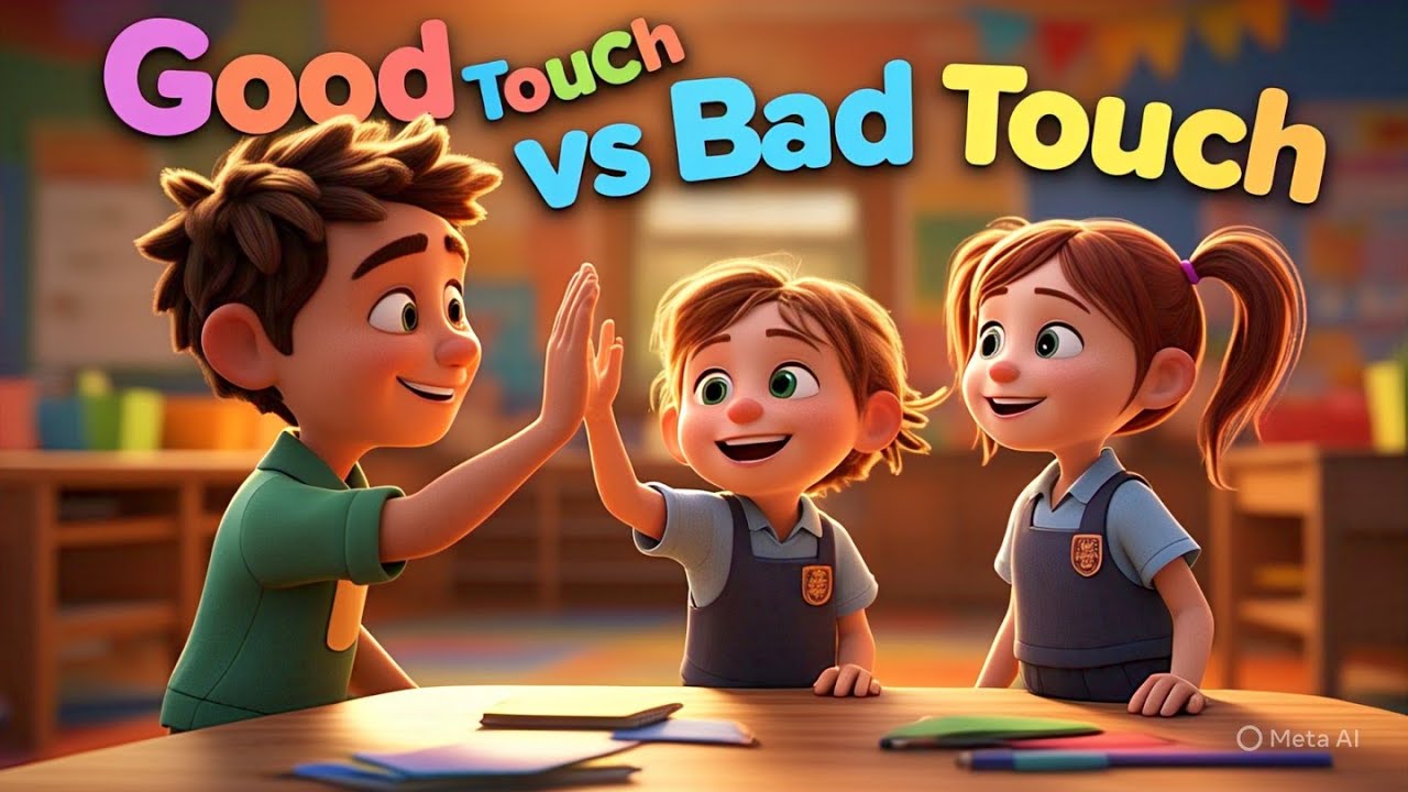 Good Touch vs Bad Touch 🚦 | Body Safety for Kids | Learn with Teacher ...