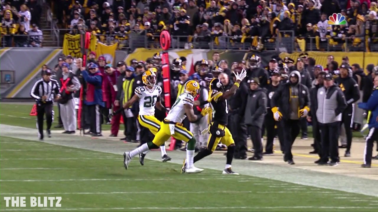 Antonio Brown AMAZING Toe-Tap Catch on Game-Winning Drive! | Steelers ...