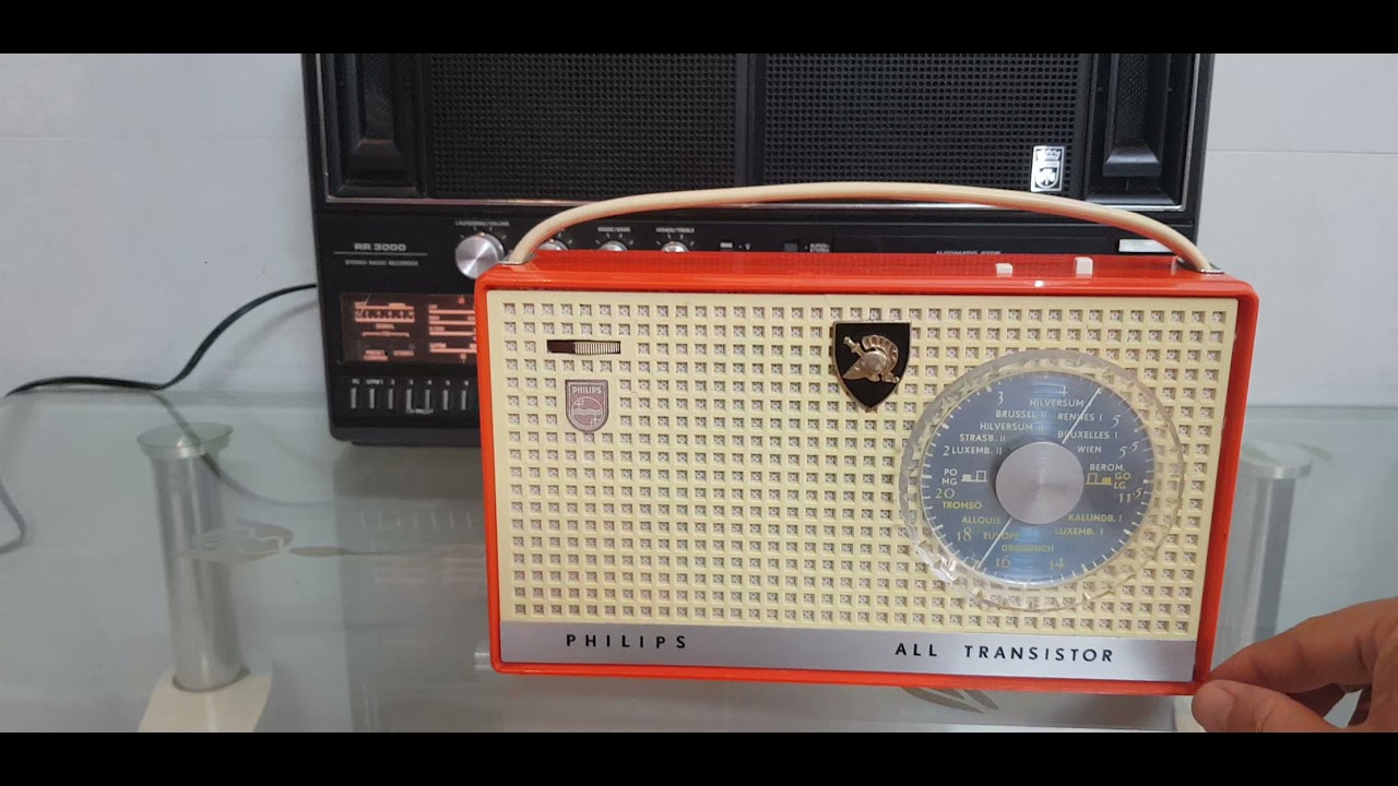 Radio Philips All Transistor sx 1962-1964. Am radio. - YouTube