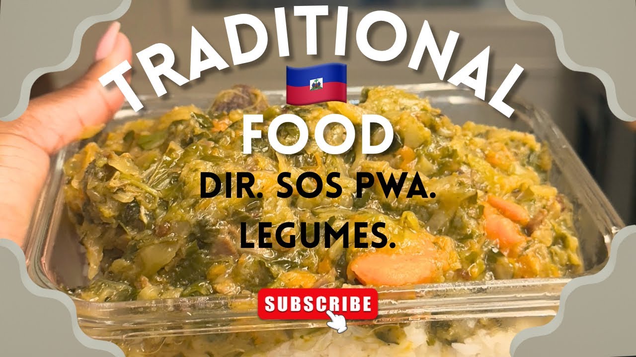 🇭🇹Haitian famous dish. (Diri sos pwa legime) #food #haiti #culture # ...