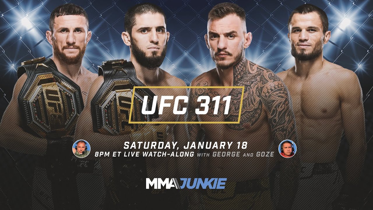 UFC 311 Makhachev vs. Moicano LIVE watch along MMA Junkie Radio Saturday 8pm ET YouTube