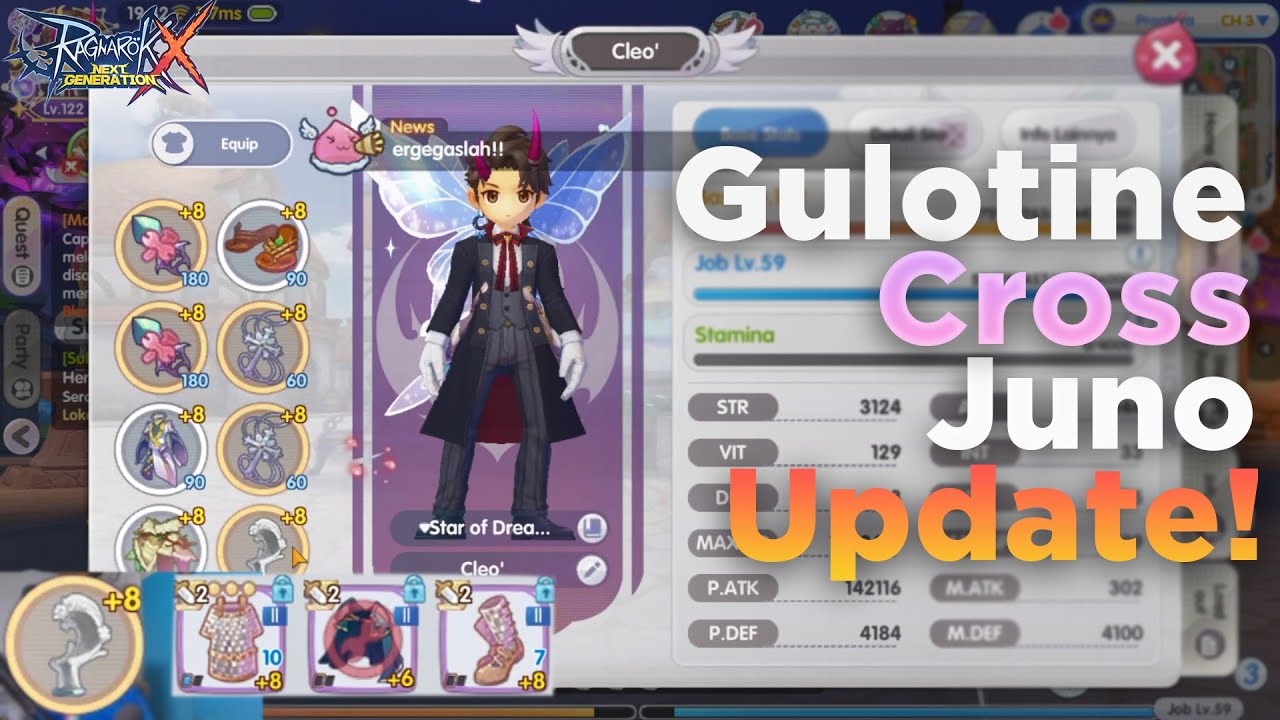 Review Guillotine Cross Katar Talisman Critical Build | Ragnarok X Next ...