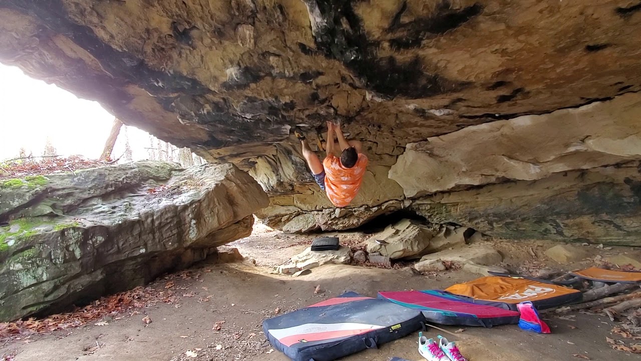 Ali Bubba Stand Start - V8 - New River Gorge - YouTube