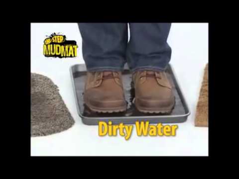 One Step Mud Mat As Seen on TV - YouTube
