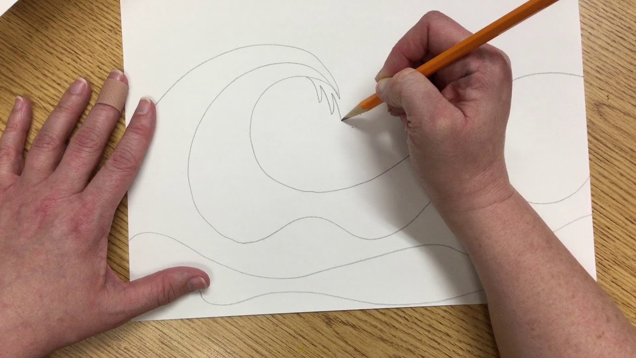 The Great Wave Study part 1 - YouTube