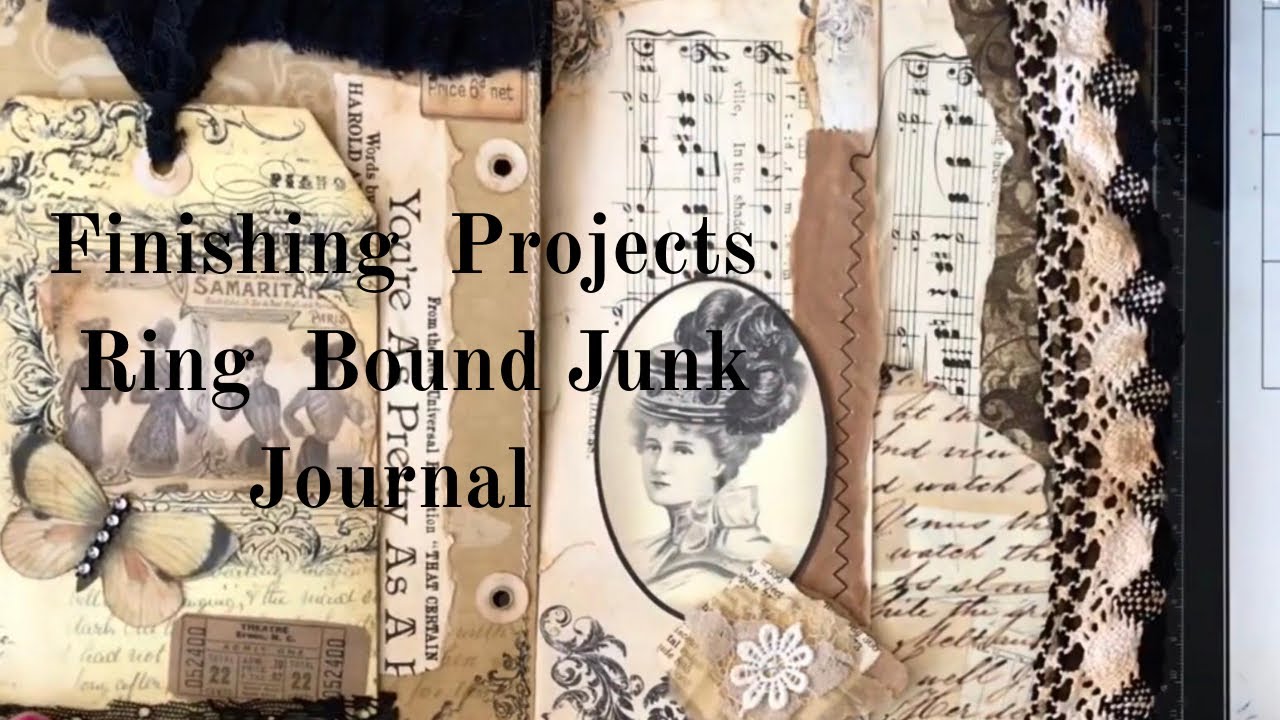 Finishing Touches on Ring Bound Journal - YouTube
