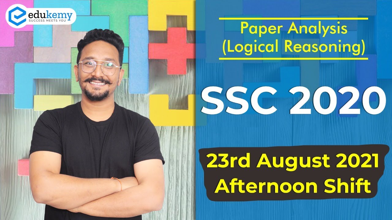 SSC Previous Year Question Paper Discussion | 23rd Aug 2021 (Afternoon ...