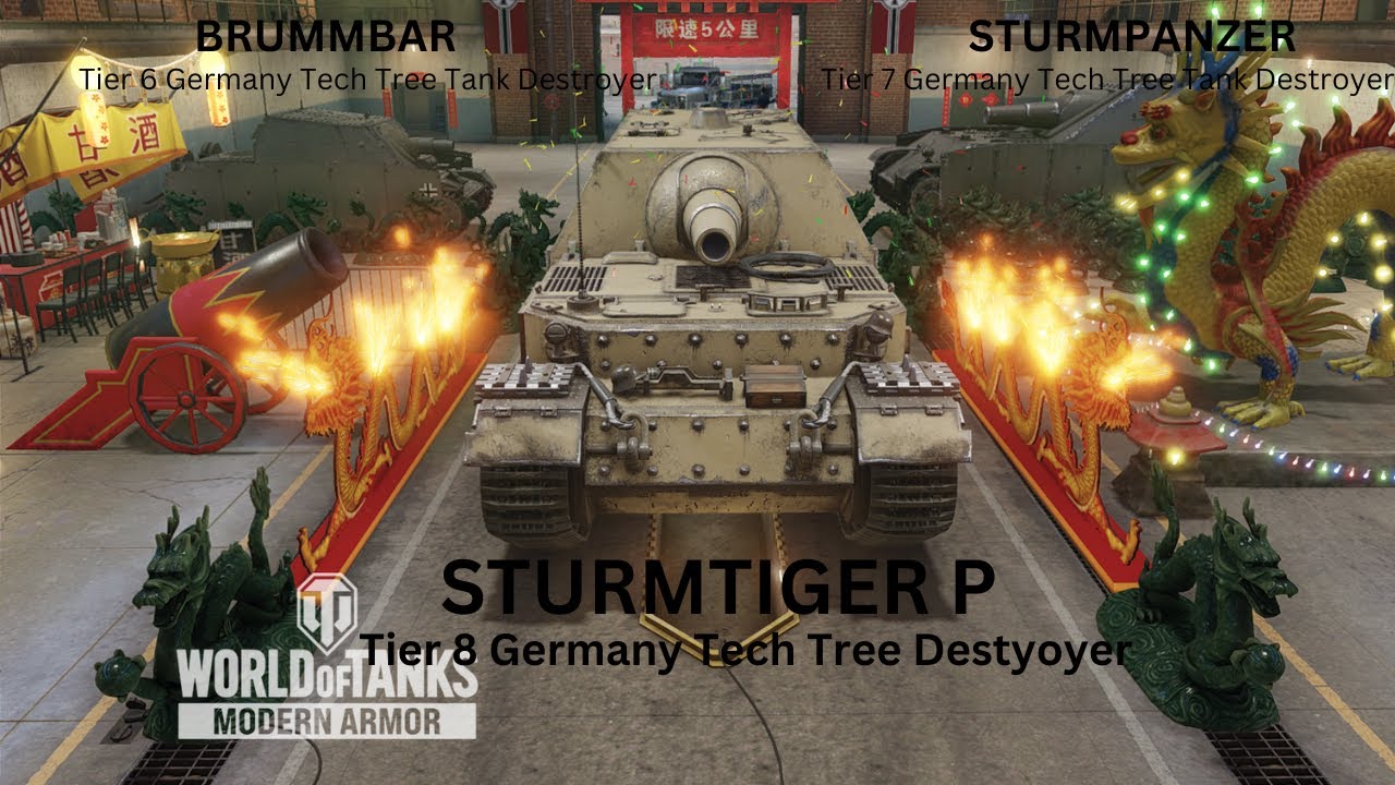 World Of Tanks Console STURMTIGER P Tier 8 Germany Tank Destroyer - YouTube