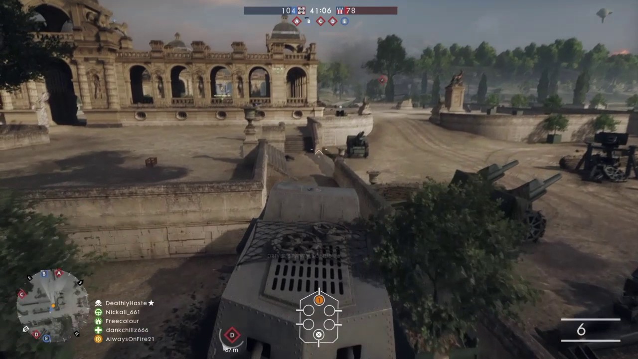 Battlefield 1 Tank gameplay - YouTube