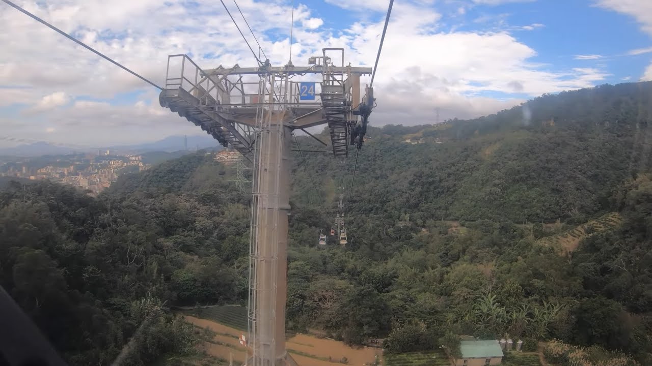 ⁴ᴷ⁶⁰ INCREDIBLE Views! Taipei Maokong Gondola : Full Ride | 貓空纜車 ...