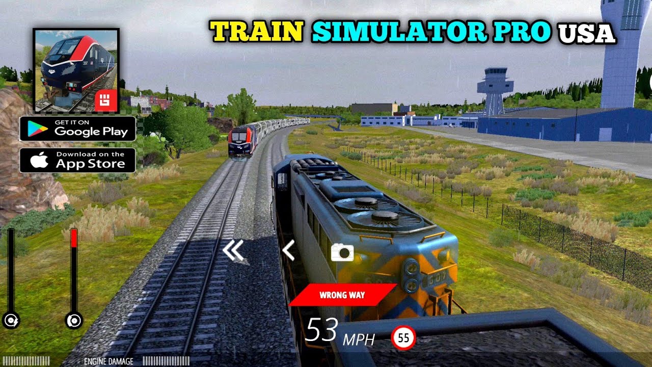 Train Simulator Pro USA - Gameplay in Rain Mood (Android,iOS)| #pkbluesky - YouTube