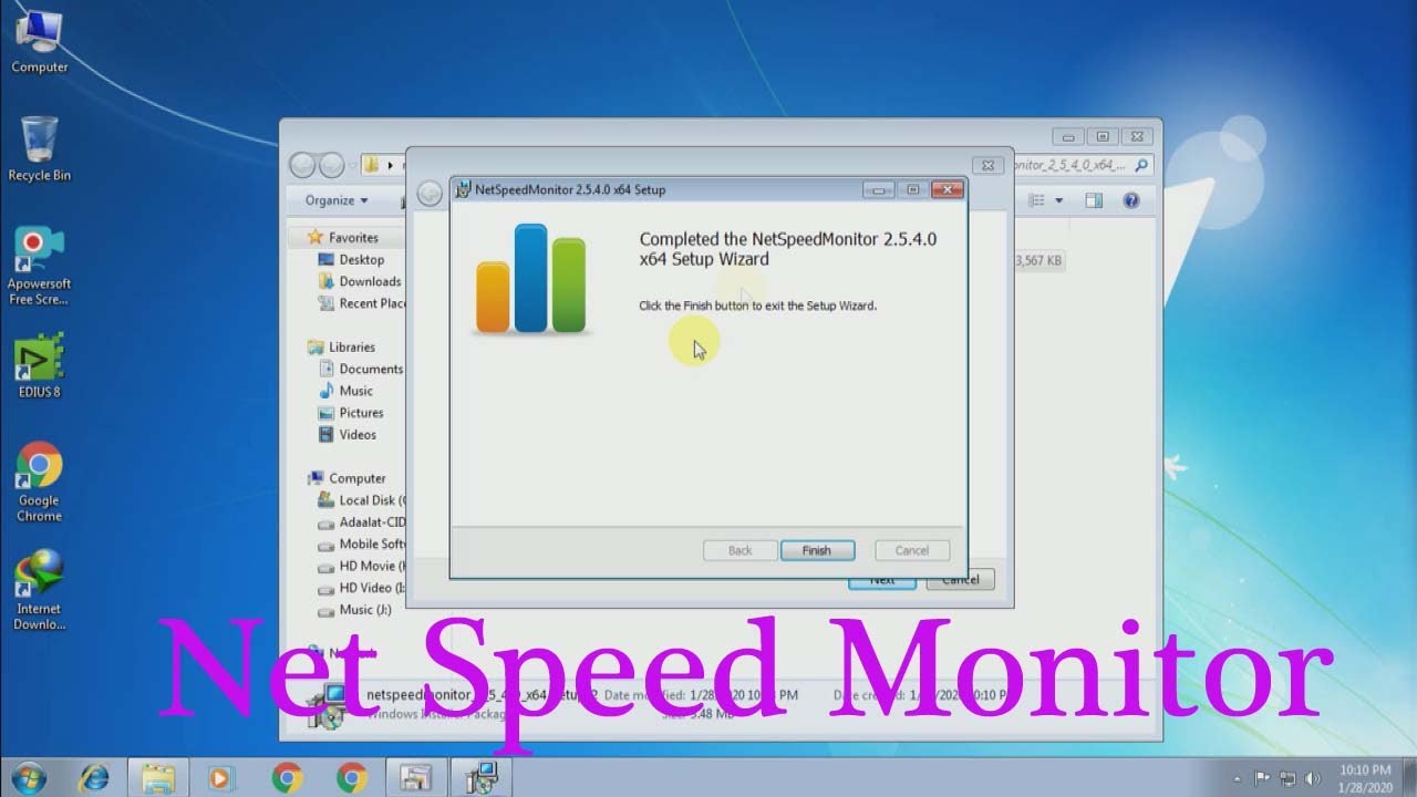 Net Speed Monitor install 2020 - YouTube