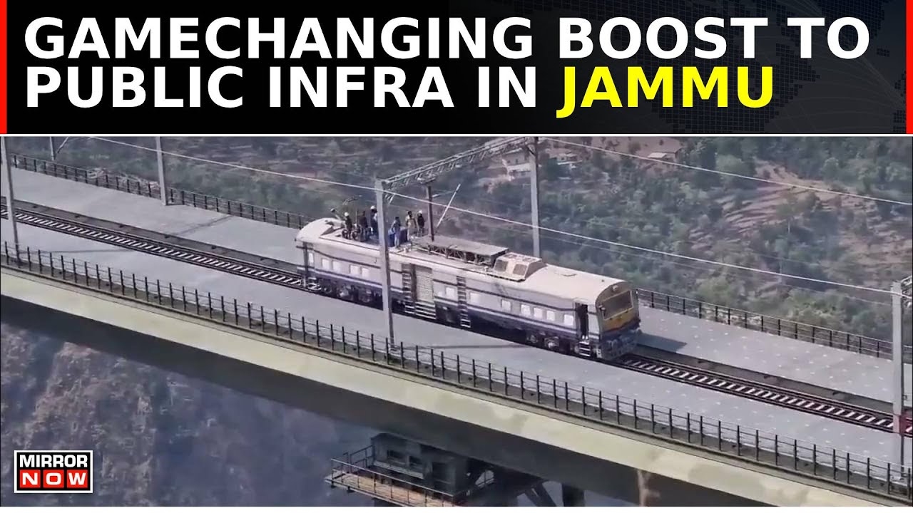 Jammu & Kashmir News: First Train Trial On Chenab Rail Bridge ...