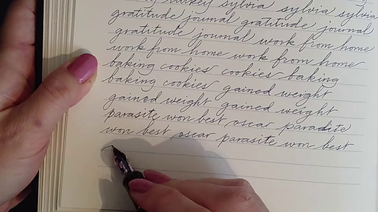 Write cursive with me: Happy New Years - YouTube