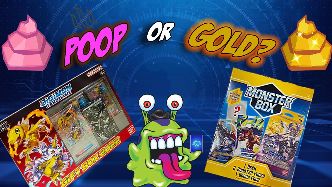 Poop or Gold? Digimon TCG: 2022 Gift Box & Monster Box! - YouTube