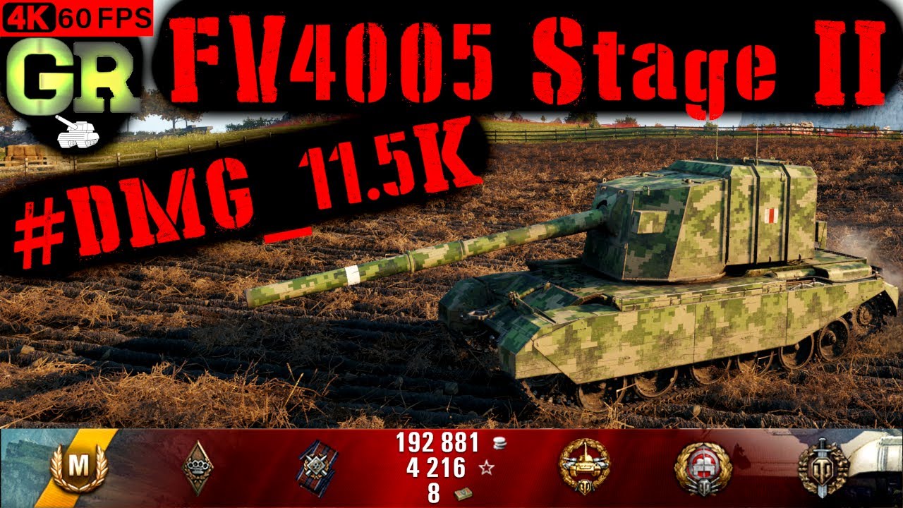 World Of Tanks Fv4005 Stage Ii Replay 6 Kills 11 5k Dmg Patch 1 4 1