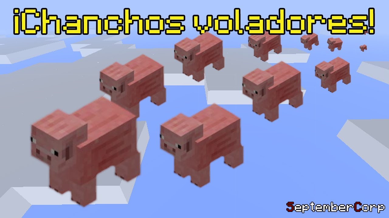 Minecraft: Chanchos voladores + Cómo se hace - YouTube