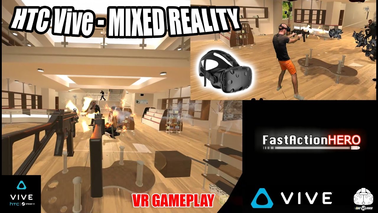 FAST ACTION HERO VR MIXED REALITY GAMEPLAY. Stunning FPS shooter for ...