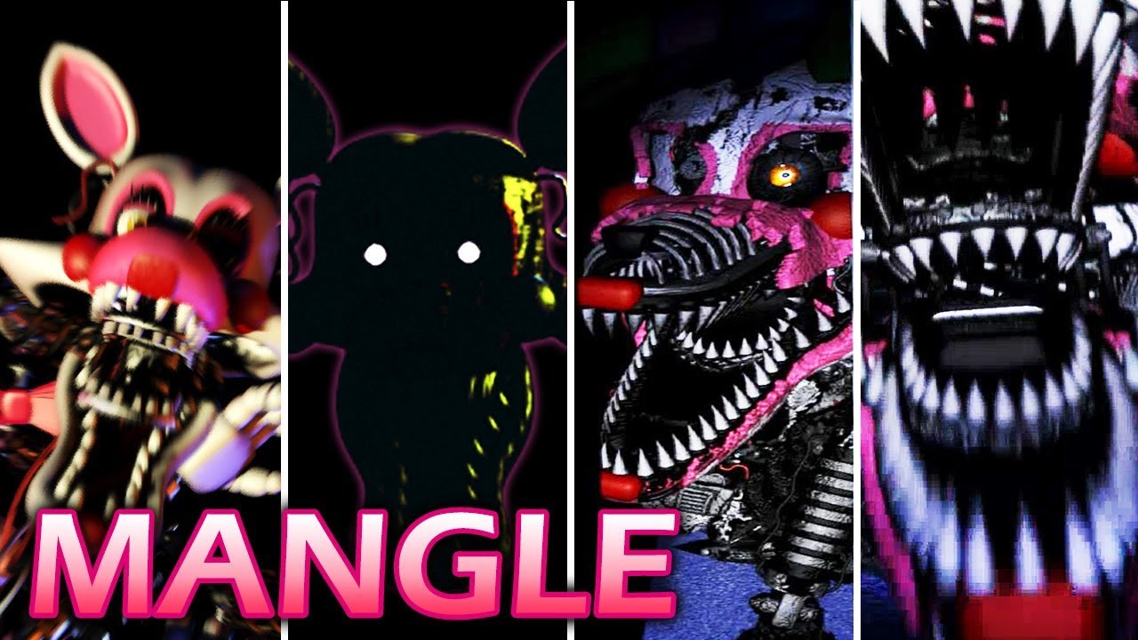 Evolution of Mangle in FNAF (2014-2015) - YouTube