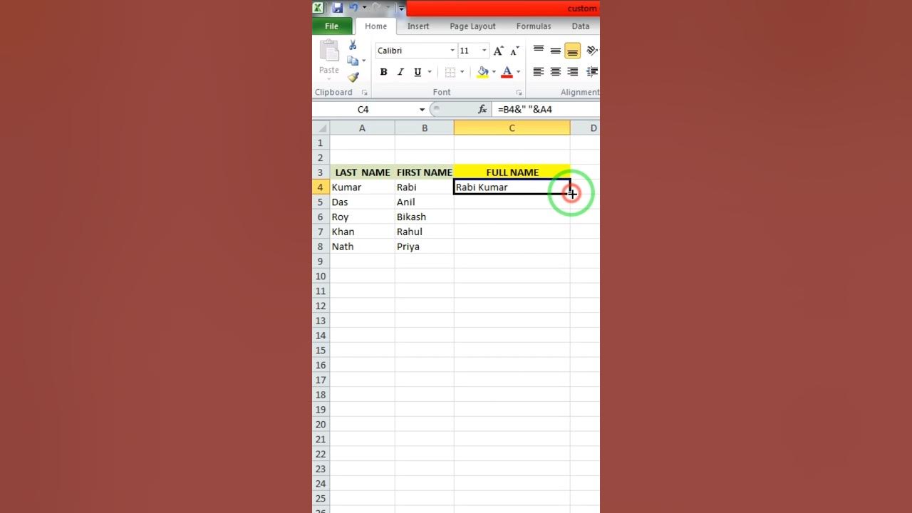join text in excel | shortcut tips#msexceltipsandtricks - YouTube