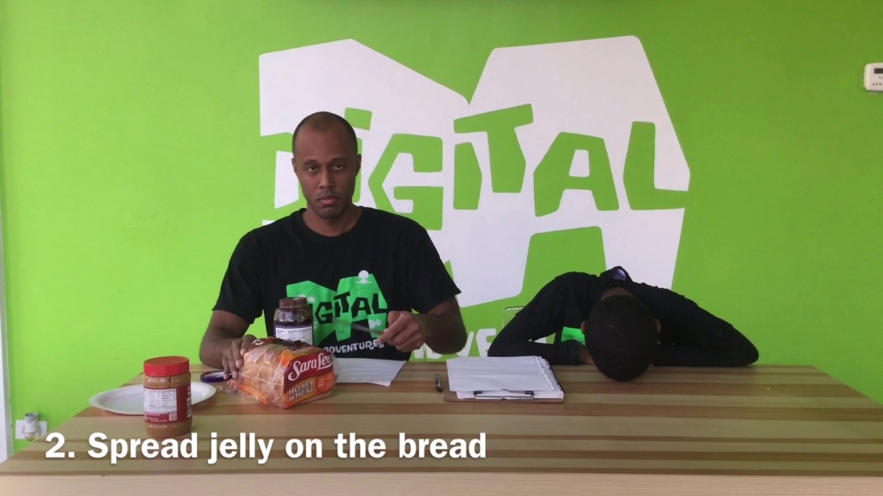 Digital Adventures Computer Coding Sandwich Challenge - YouTube