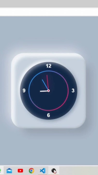 Analog Watch in Css | #html #css3 #javascript #js #programming #coding #viralreels#software # ...