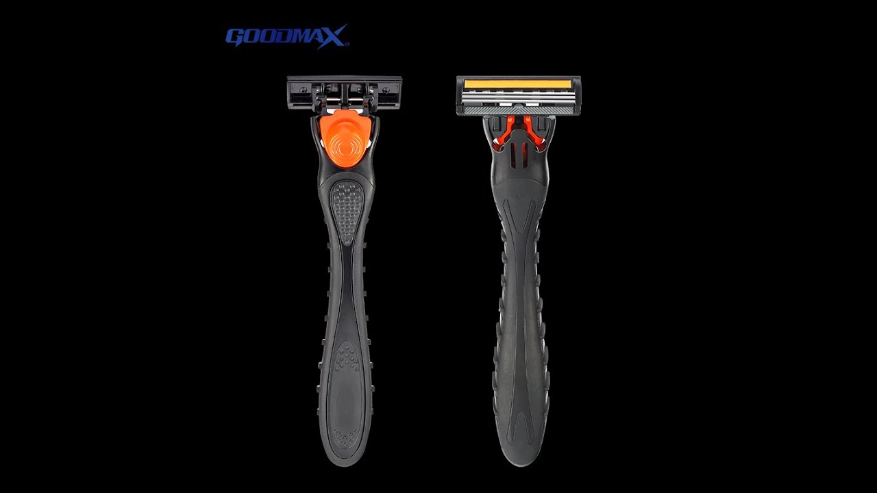 Popular triple blade system razor, Unique handle design Goodmax SL-8205 ...