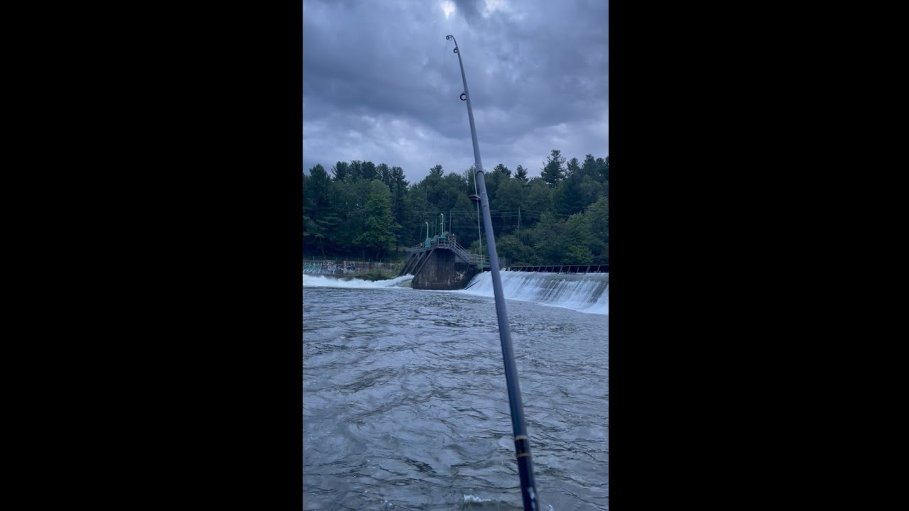Fishing in Magog River - YouTube