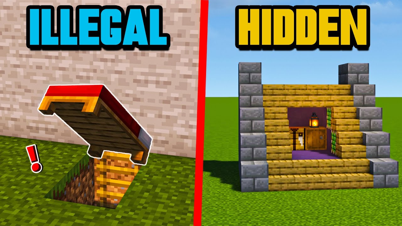 6 ILLEGAL Builds In Minecraft || Minecarft Builds Hack || - YouTube