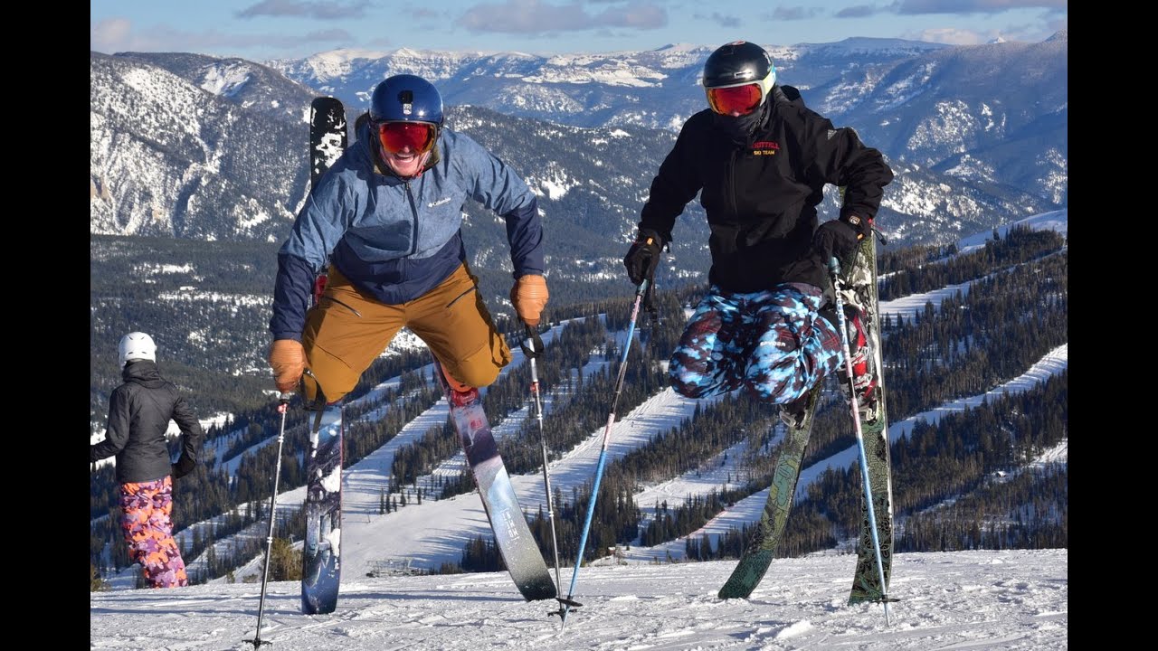 Skiing with my Brother in MT + Fun - YouTube