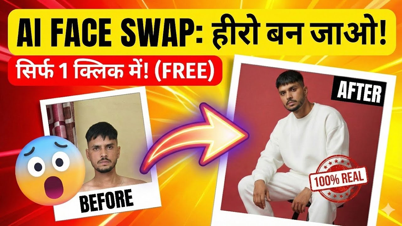 I Tried Face Swapping with Free AI Tools #surajflexon - YouTube