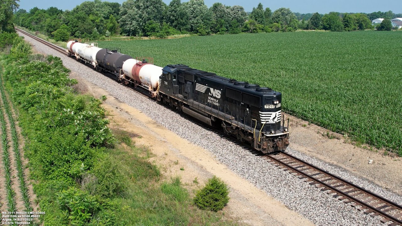 NS 7011 Argos, IN 6/21/2023 Train L41 - YouTube
