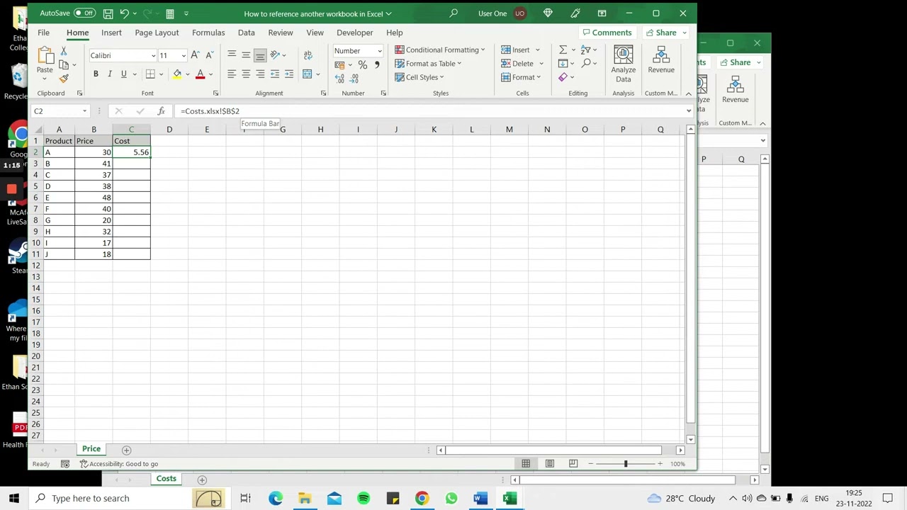 How To Reference Another Workbook In Excel YouTube How To Reference Another Workbook In Excel YouTube