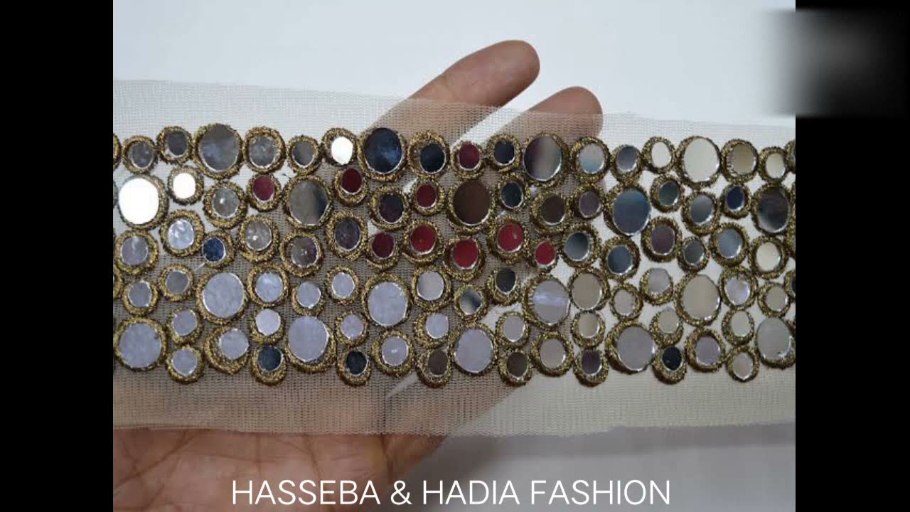 Stylish Mirror Work Lace Designs | mirror work lace designs ideas ...